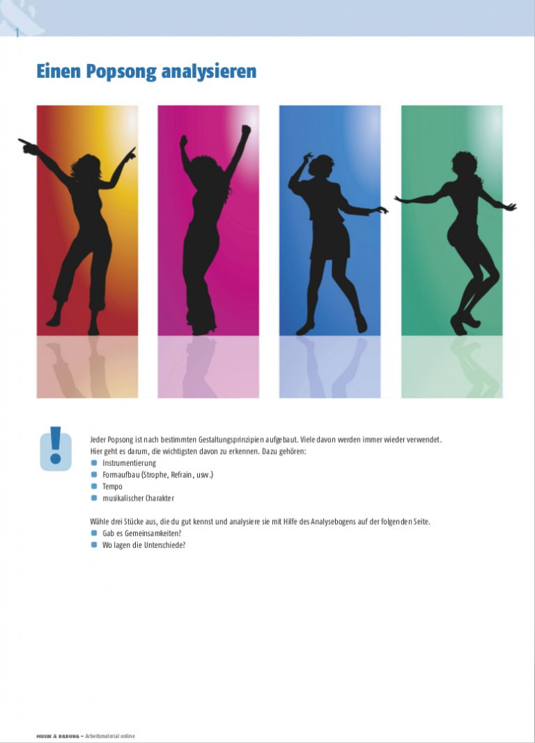 Einen Popsong analysieren – Studio Neumann – Musik & Bildung